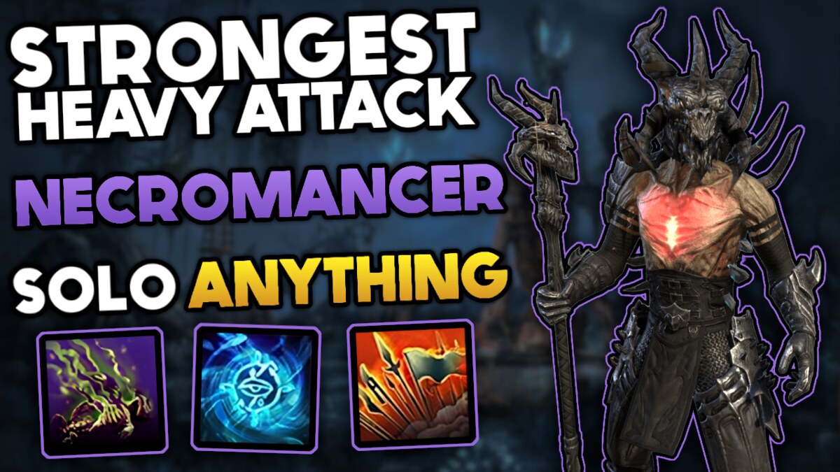 Heavy Attack Necromancer Solo Build | U44 | ESO