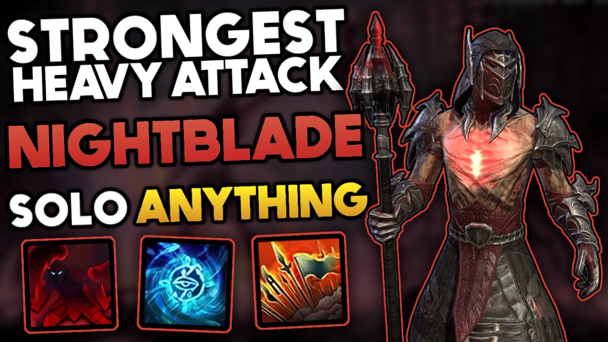 Heavy Attack Nightblade Solo Build | U44 | ESO